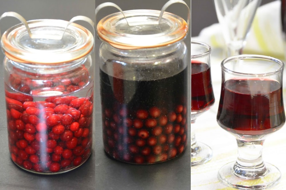 Hjemmelavet snaps opskrift - lav selv snaps med vodka og kirsebær